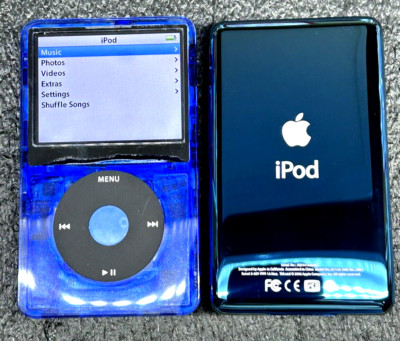APPLE iPOD CLASSIC 5.5th Atomic Ocean Blue 128GB SSD Wolfson DAC ...