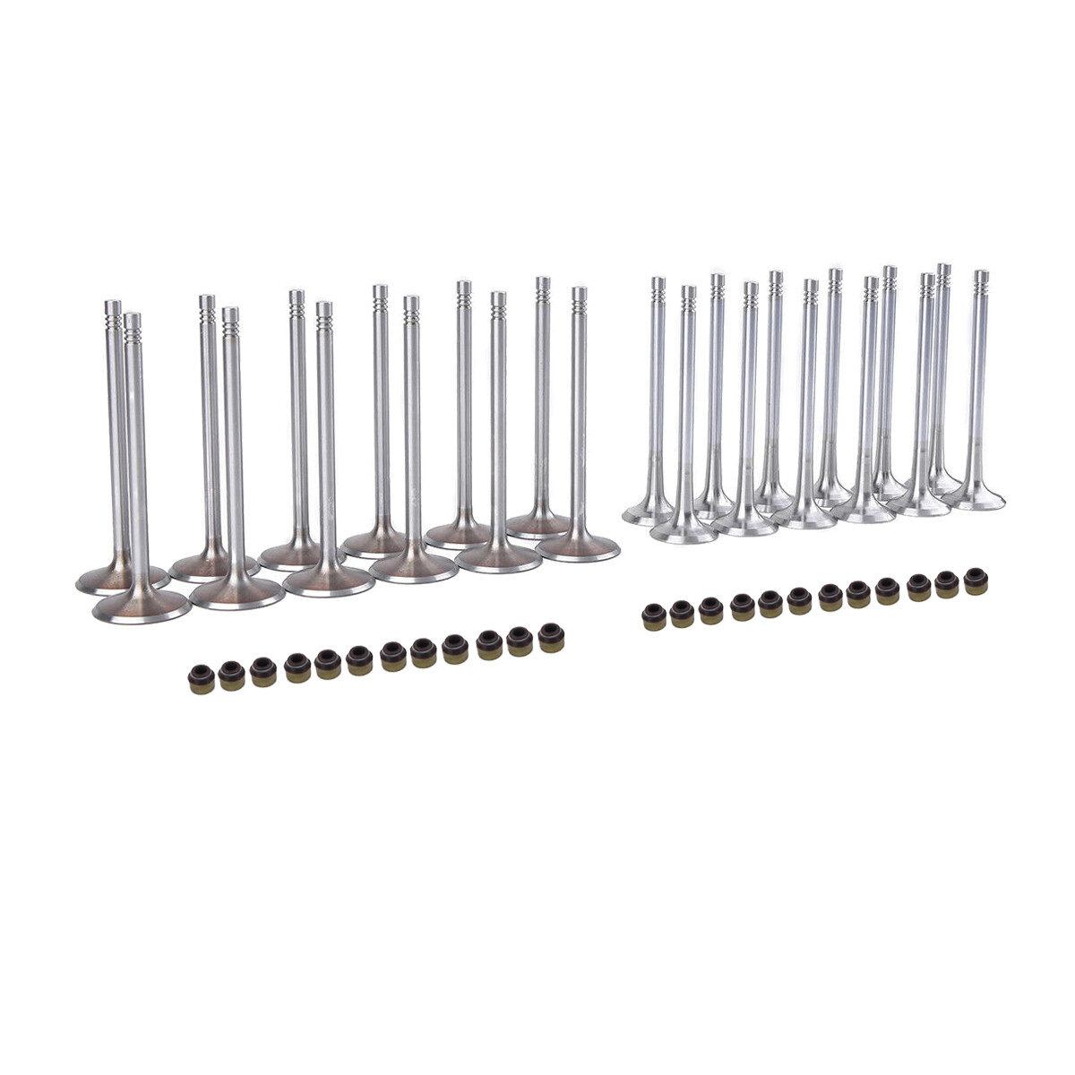 24x Intake & Exhaust Valves Set For VW Audi A4 S4 S5 A6 A7 A8 Q5 Q7 3.0 ...