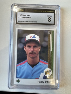 1989 Upper Deck #25 Randy Johnson Graded 8 Rookie Card | eBay
