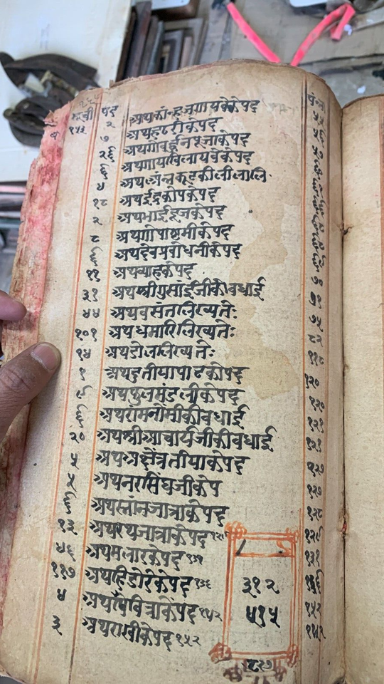 Ancient Rare Collectible Handwrite Hindu Vedic Sanskrit Big Size ...