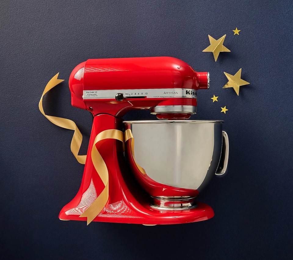 KitchenAid 5-qt Artisan Stand Mixer w/ Pastry Beater and Flex Edge ...