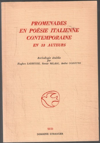 Promenades en poésie italienne contemporaine en 33 auteurs | Très bon ...