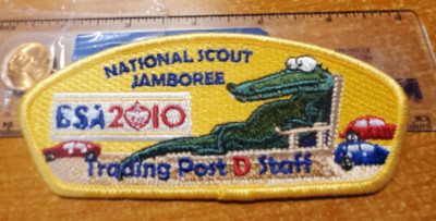 BSA 2010 National Jamboree, Trading Post D staff, yellow border ...