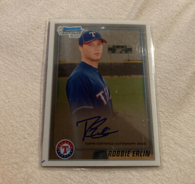 Robbie Erlin 2010 Bowman Chrome Prospect Auto #BCP219 Rangers | eBay