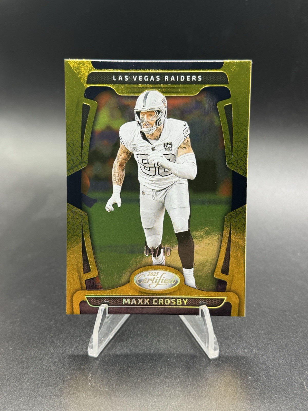 2025 Panini Certified - Maxx Crosby #54 Mirror Gold /10 for sale online ...