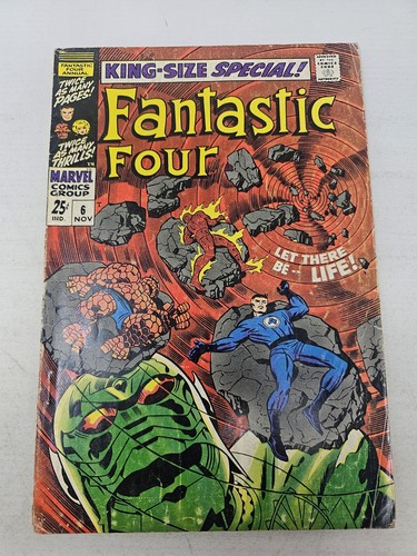 FANTASTIC FOUR ANNUAL #6- Marvel 1ST Appearance Franklin Richard's ...