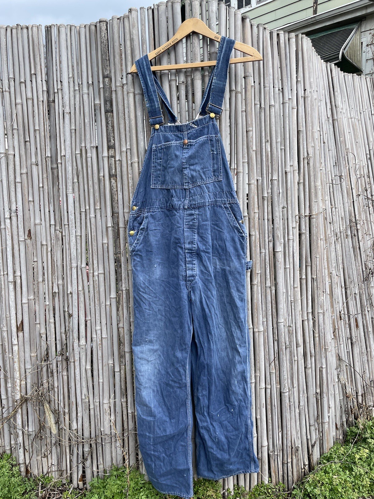 Vintage Sears Low Back All Cotton Denim Overall 1950s… - Gem