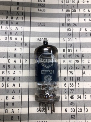 MULLARD EF91 Hot Output! NOS+! 120/120! Preamp Vacuum Tube | eBay