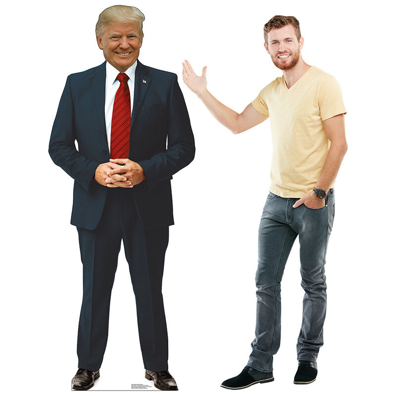 PRESIDENT DONALD TRUMP Lifesize CARDBOARD CUTOUT Standee Standup Poster ...