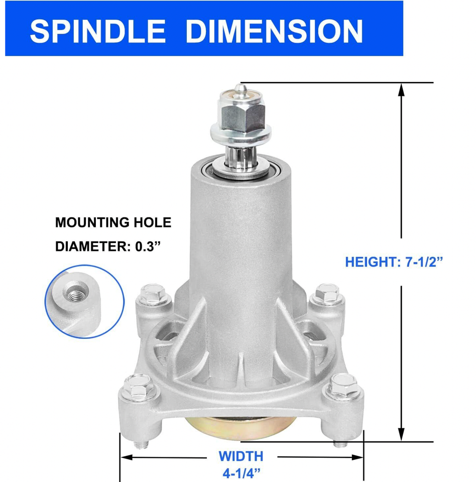 705048 MANDREL HOUSING & 705058 SHAFT for SNAPPER ST1946, ST2046 ST2446 ...