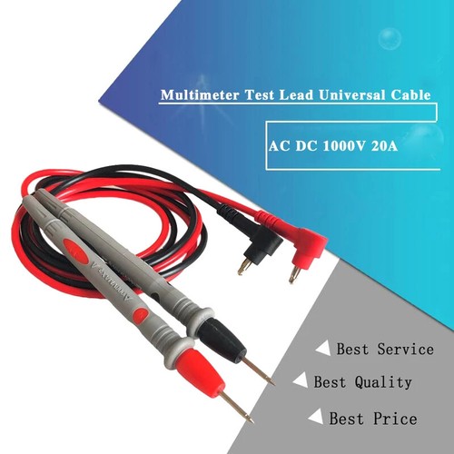Digital Multimeter 20A 1000V Probe Test Leads Pin Needle Super Tip ...