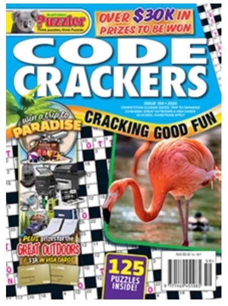 Australian Puzzler Code Crackers - 125 Puzzles to Crack! Over $36K in ...