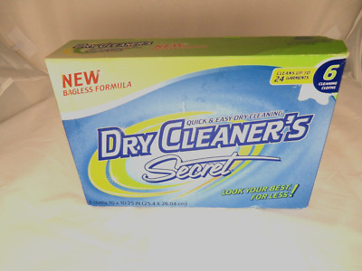 DRY CLEANER'S SECRET at Home Dry Cleaning In Your Dryer 6 Sheets Sealed ...