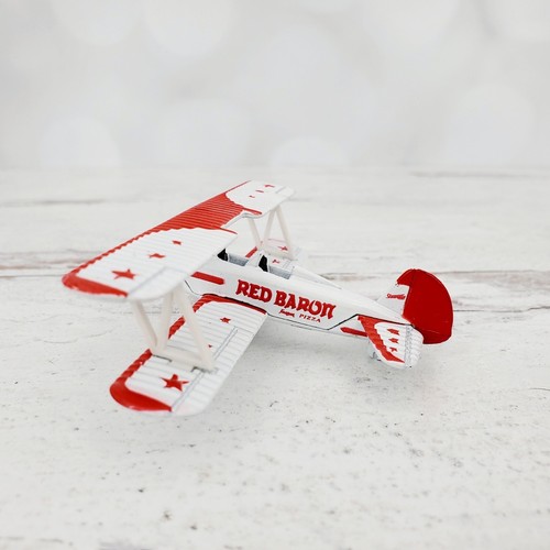 1991 Stearman Squadron Red Baron Pizza 1:72 Die Cast Propeller Plane ...