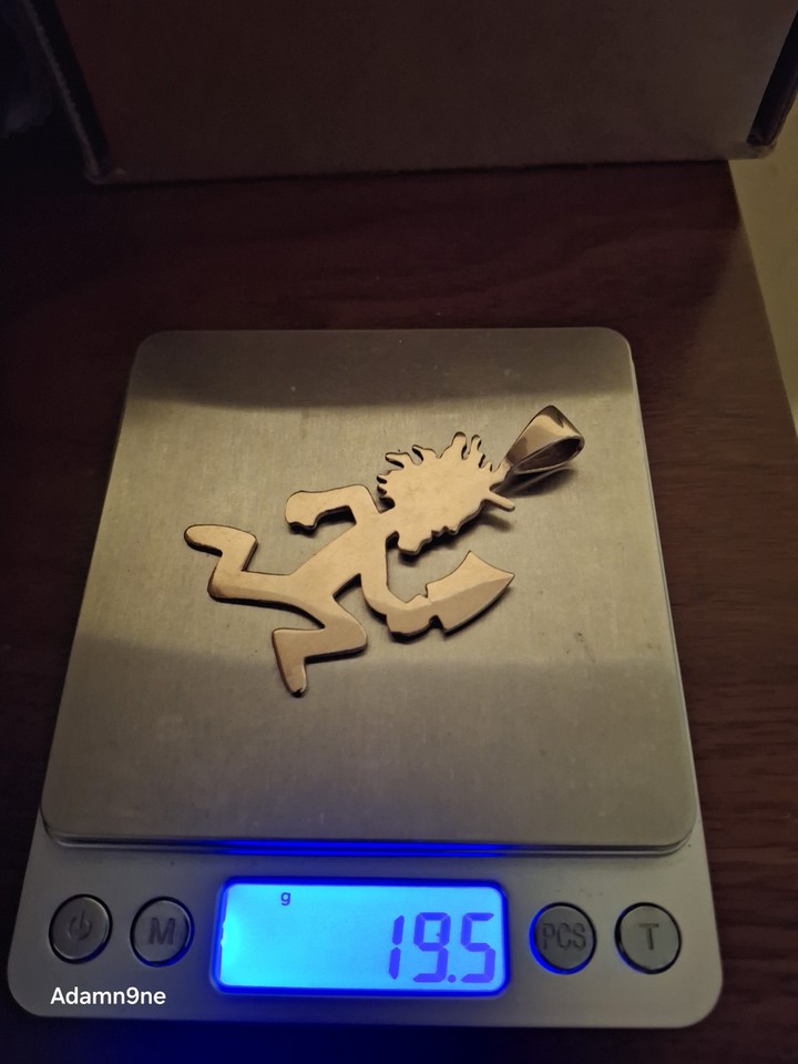 Insane Clown Posse Hatchetman Charm: Official 2000 GOLD Large ICP 1st ...