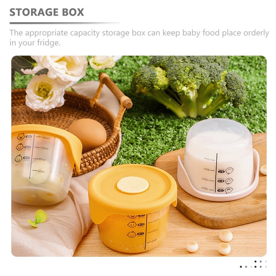 2pcs Baby Food Storage Boxes Freezer Food Storage Holders Baby Food ...