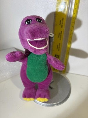 Vintage 7" Barney Plush Dinosaur - Golden Bear - Stuffed Animal Purple ...
