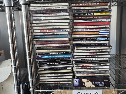 Huge Lot Of 88 Country Music CD's In Cases w/ Rare Titles Great Artists ...