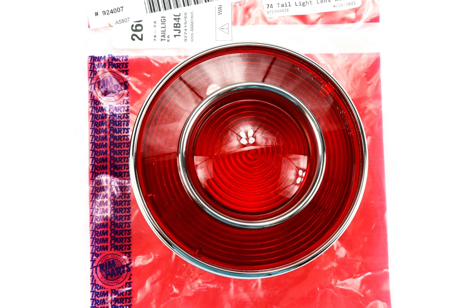 US MADE 1974 Corvette Tail Light Lamp Lens Assembly +Hardware TRIM ...