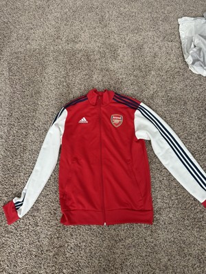Arsenal Soccer White Full Zip Up Track Jacket Fleece Medium | eBay