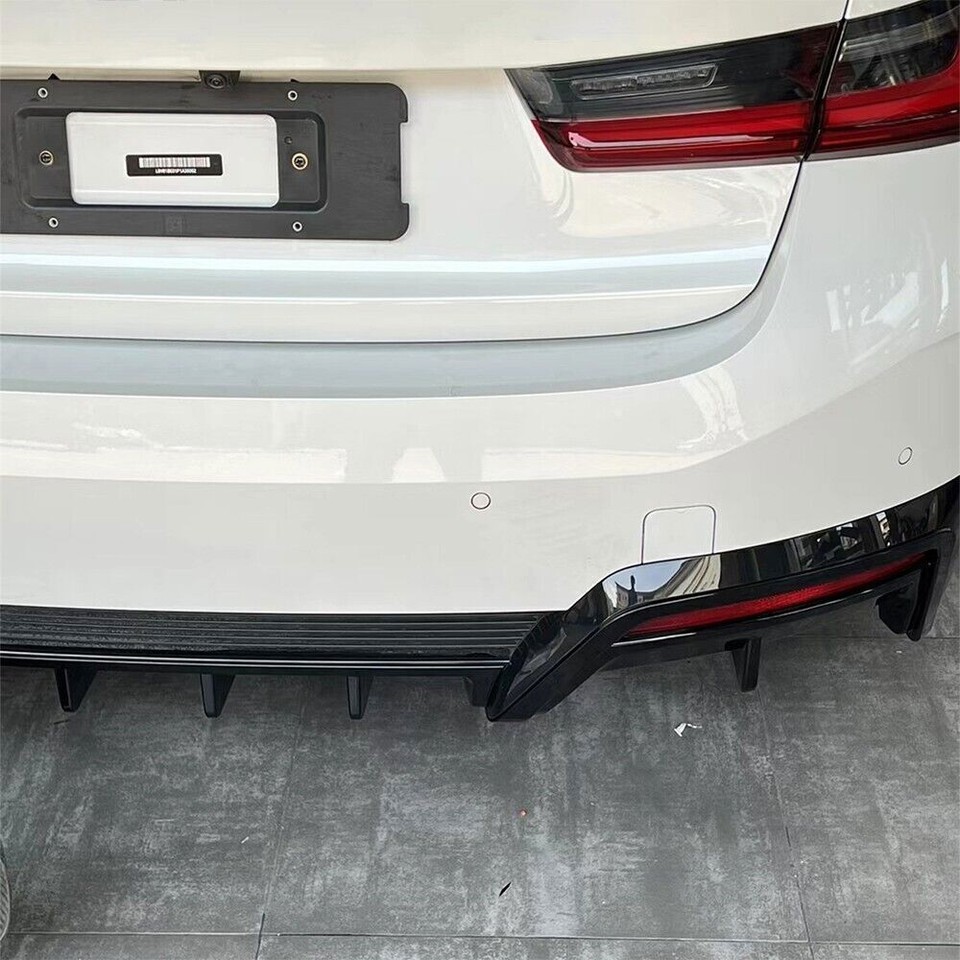 Fit For BMW i3 2023 2024 Rear Bumper Diffuser Spoiler Body Kit Glossy ...