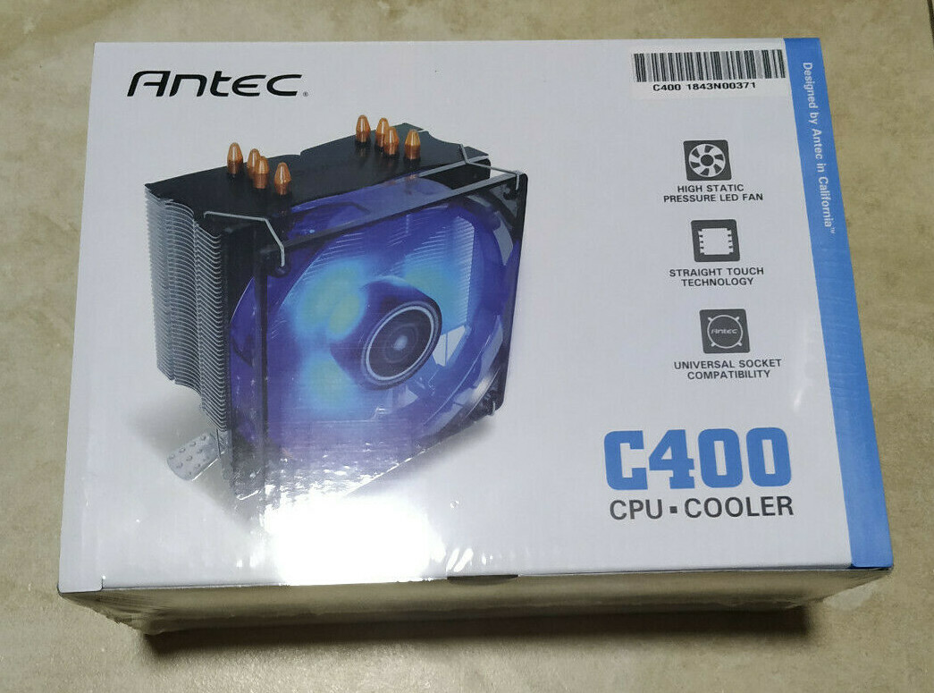 Antec C400 Elite Performance CPU Cooler Heatsink FAN Intel LGA1150/1151 ...