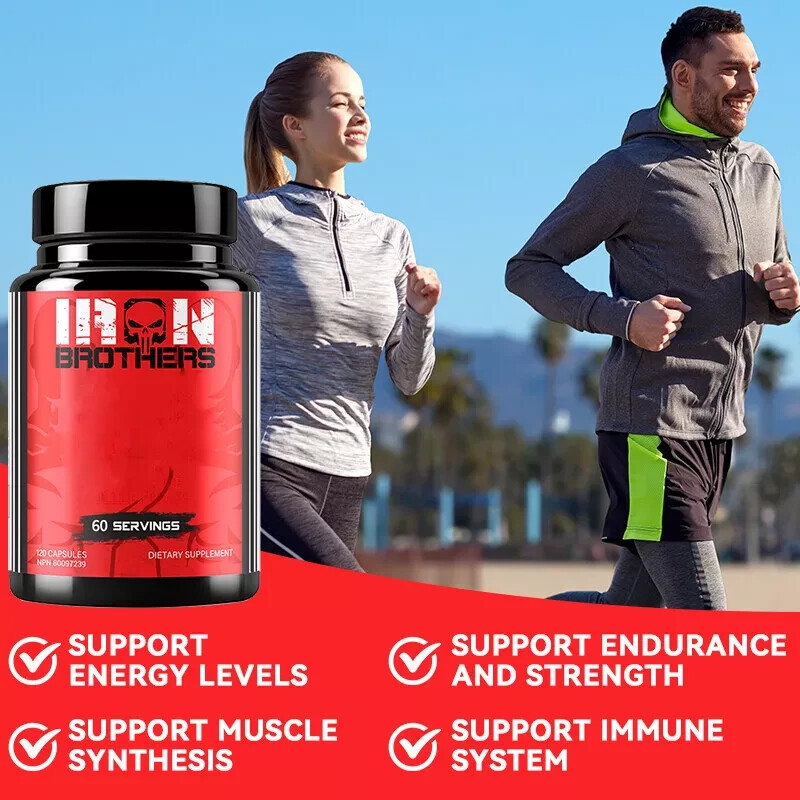 Iron Brothers Supplements Nitric Oxide Booster | Extra Strength Pumps ...