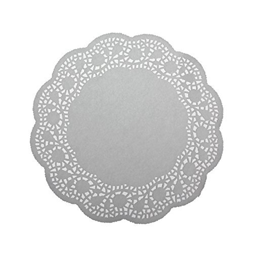 120 Pieces White Lace Round Paper Doilies Cake Packaging Pads Wedding 8 ...