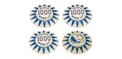 Bally Hotdoggin' Hot Doggin Pinball Machine POP BUMPER CAP SET | eBay