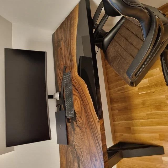 Office Desk, Writing & Computer Desk, Custom Epoxy Table, Resin Dining ...