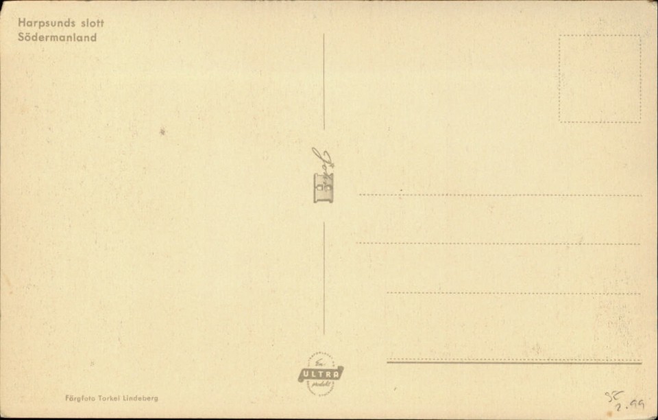 Harpsunds Slott Sodertalje Sweden vintage postcard s713 | eBay