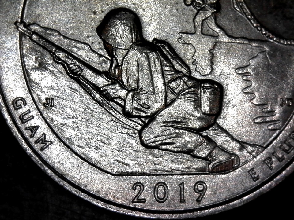 2019 W Guam War in the Pacific ATB Quarter West Point "LOW MINTAGE COIN ...