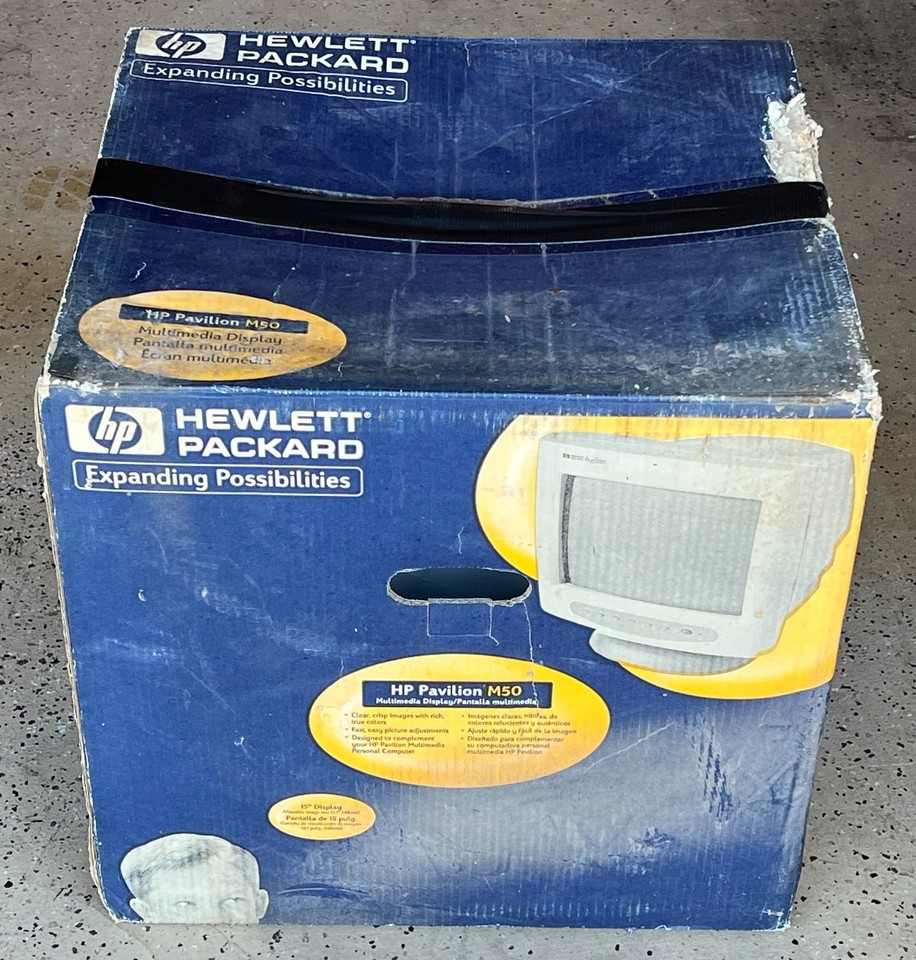 Vintage 2000 Hewlett Packard D5258A HP Pavilion M50 Retro CRT Gaming ...