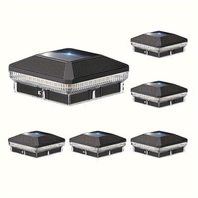 6 Pack 4X4 Solar Post Lights Outdoor, 40 Leds 30 Lumens Fence Post ...