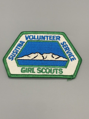 Girl Scouts Vintage Uniform Patch Susitna Volunteer Service | eBay