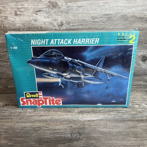 Vintage Revell Night Attack Harrier Model Kit 1:48 NEW | eBay