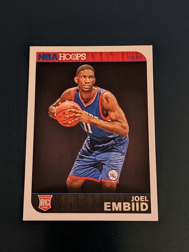 Joel Embiid 2014-15 NBA Hoops RED BACK Rookie Card SP #263 RC ...