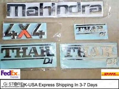 Emblem kit Fit For Mahindra Jeep Thar Willys Spare Parts | Accessories ...