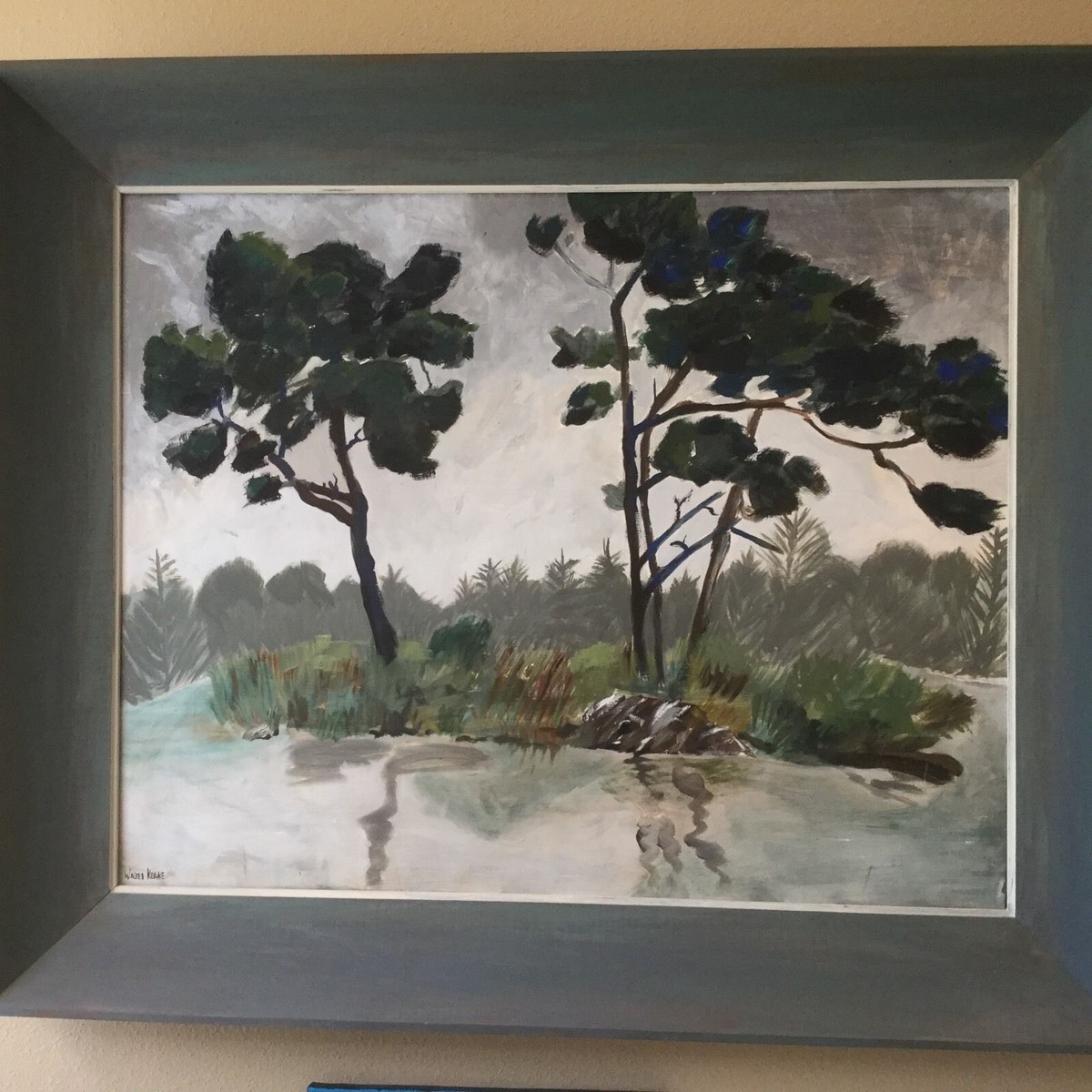 Walter Keane Original Oil Paintings Peace On Earth" Big Eyed Kids,