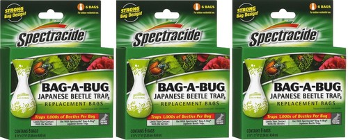 3 Pack Bag A Bug Replacement Bags 6 count Japanese Beetle Trap | eBay