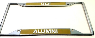 UCF Knights Chrome Decal Insert License Plate Frame Alumni UCF Ship 1-3 ...