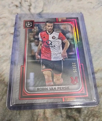 2023-24 Topps Museum Collection UEFA Robin Van Persie #/25 Feyenoord ...