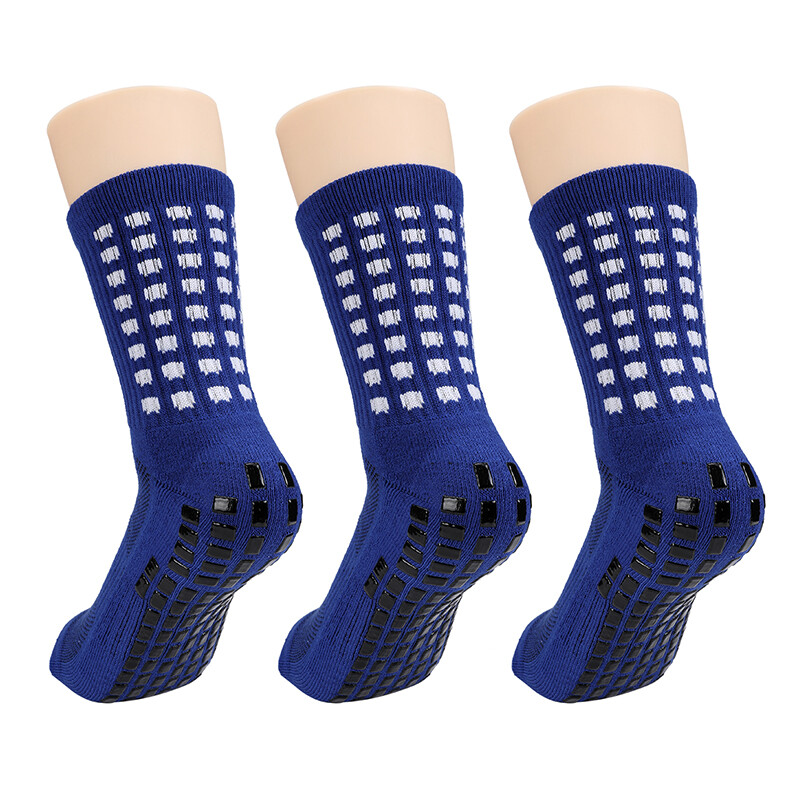 3 Pair Premium Sport Socks Anti Slip W/ Grip Soccer Men Football ...