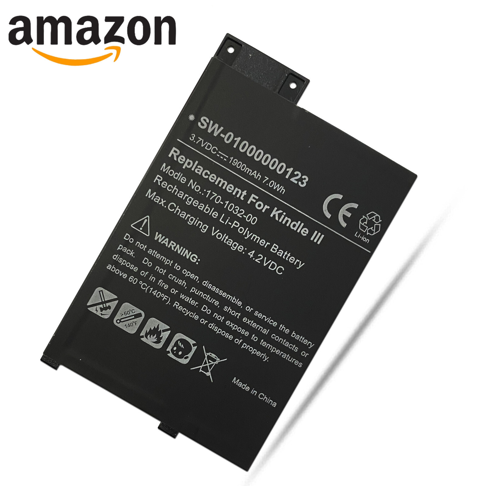 Genuine D00901 Amazon Kindle 3 Keyboard Battery 170-1032-01 GP-S10 ...