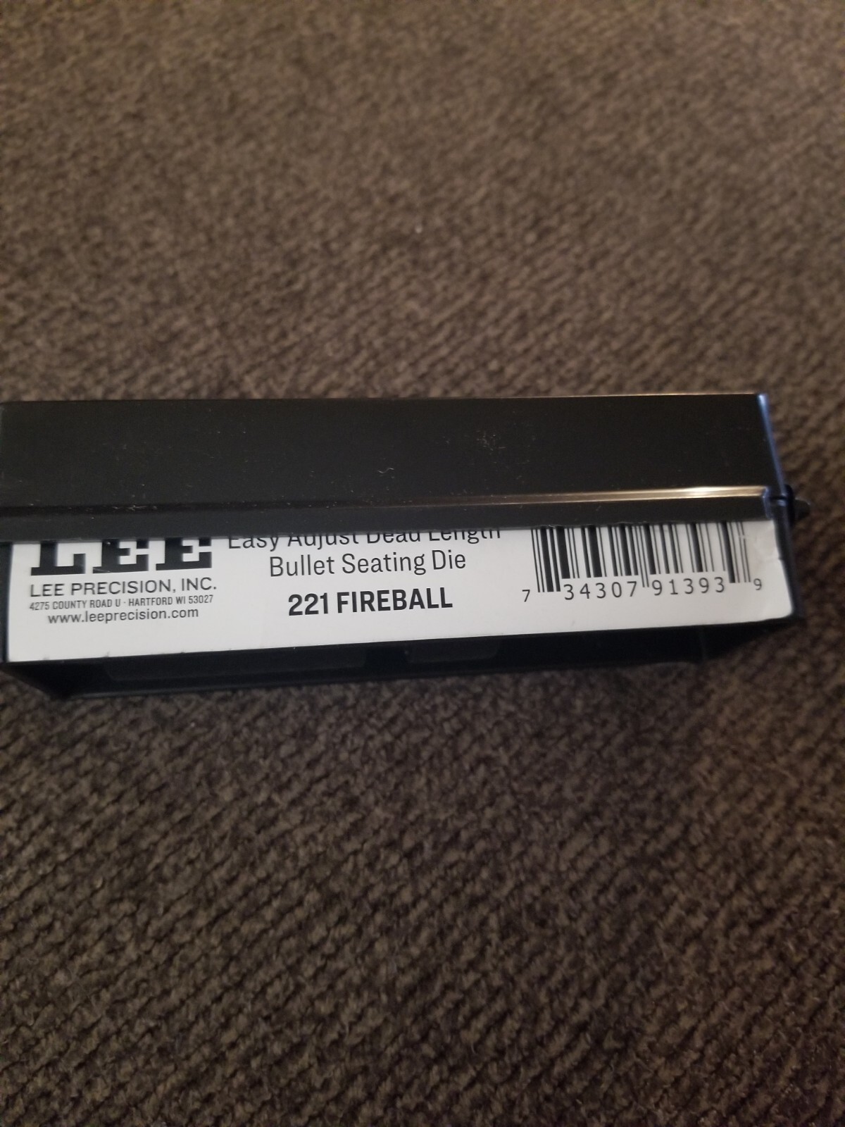 Lee Precision 221 Rem Fireball Dead Length Bullet Seating Die. 91393 ...