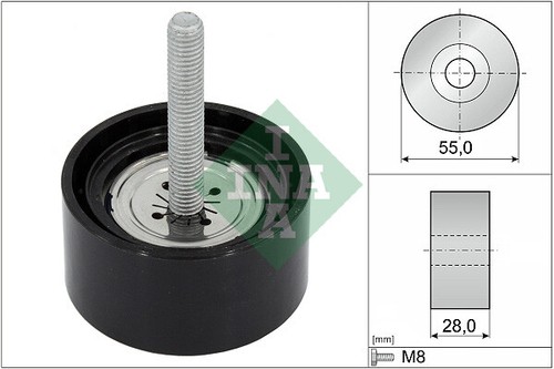Fits INA 532 0869 10 Deflection/Guide Pulley, V-ribbed belt OE ...