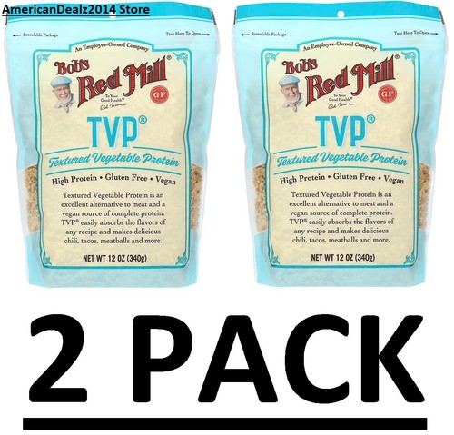 2 PACK - Bob's Red Mill TVP Textured Vegetable Protein 12 oz (Total 24 ...