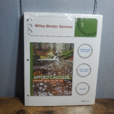 Applied Calculus 5E WileyPLUS with Loose-Leaf Print Companion with WileyPLUS Ca 9781118865774| eBay