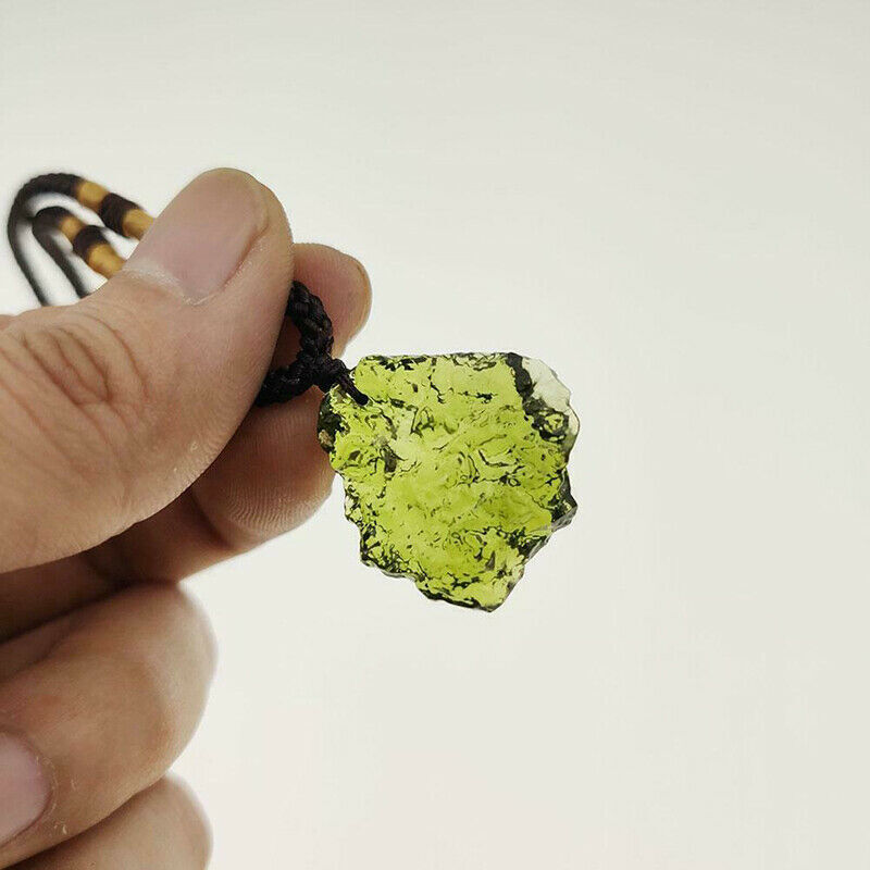 Natural Green Gem Moldavite Meteorite Impact Pendant Necklace Chakra ...