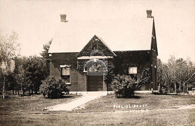 Public library Newington NH New Hampshire 1915 RPPC Photo Postcard COPY ...